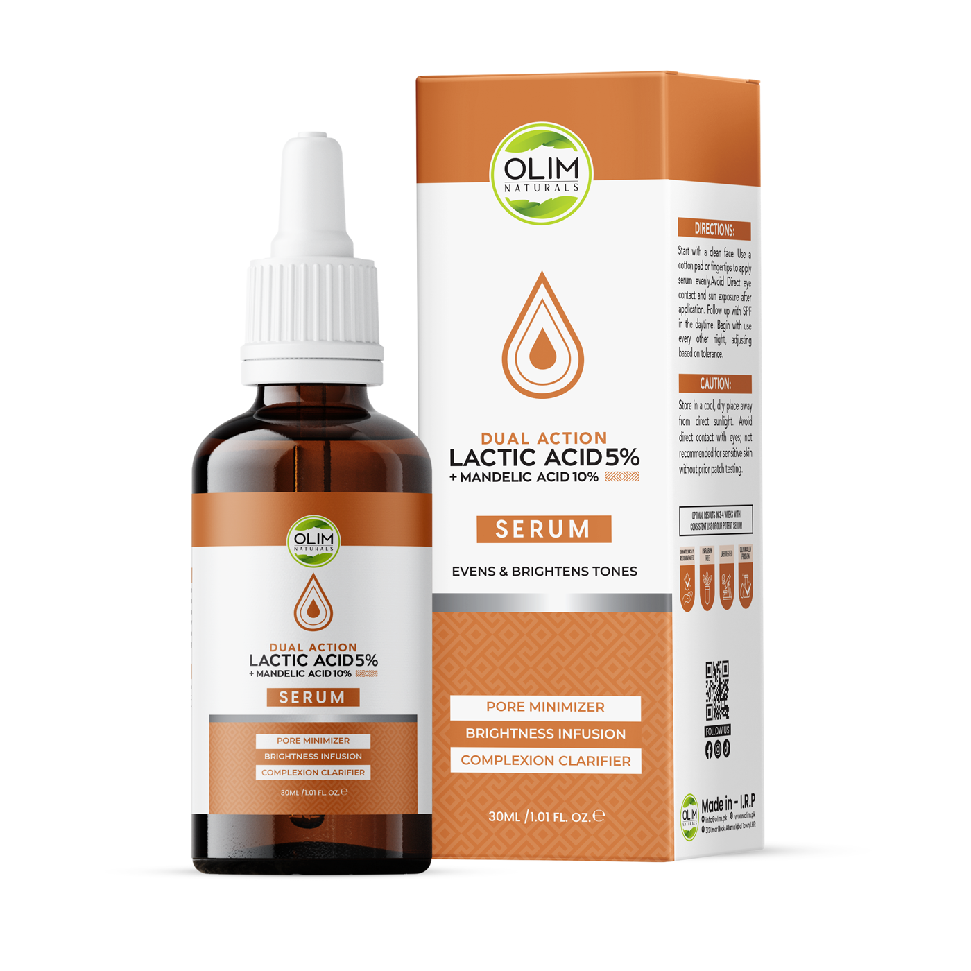 Lactic Acid 5% + Mandelic Acid 10% Serum – Manmohni